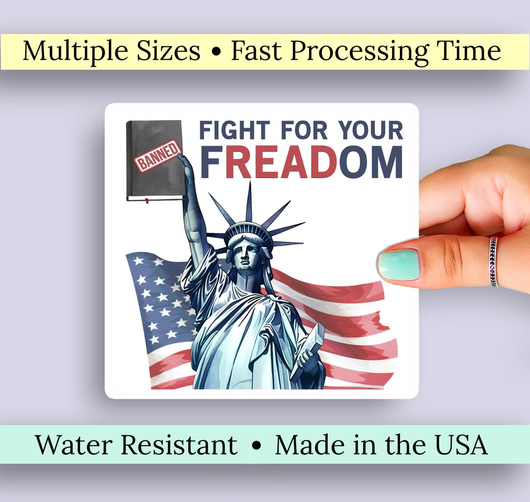 Fight for Your Freadom Vinyl Sticker. Advocate for the Freedom to Read ...