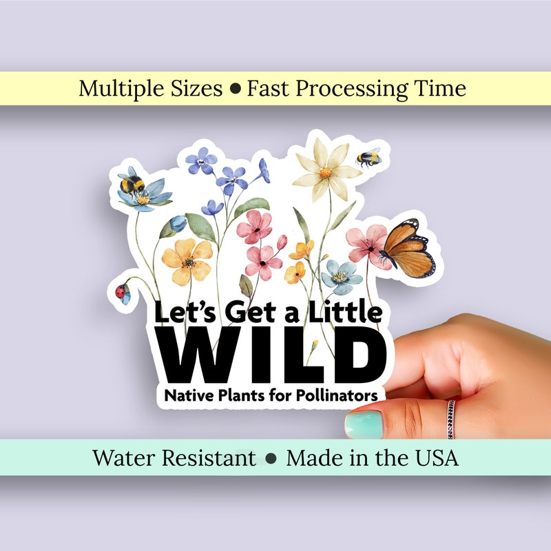 Pollinator Sticker - Etsy