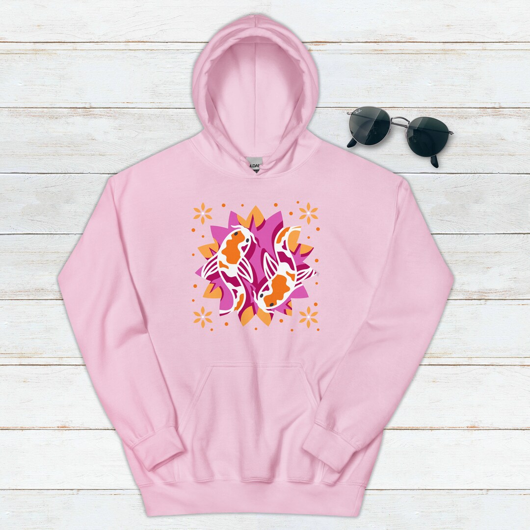 LGBTQ Japanese Koi in Lesbian Pride Flag Colors Hoodie. WLW - Etsy