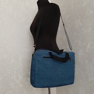 Denim Laptop Bag Casual Jean Bag for College Laptop Case of - Etsy