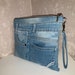 Casual Denim Clutch Bag Evening Clutch of Shabby Jeans With - Etsy