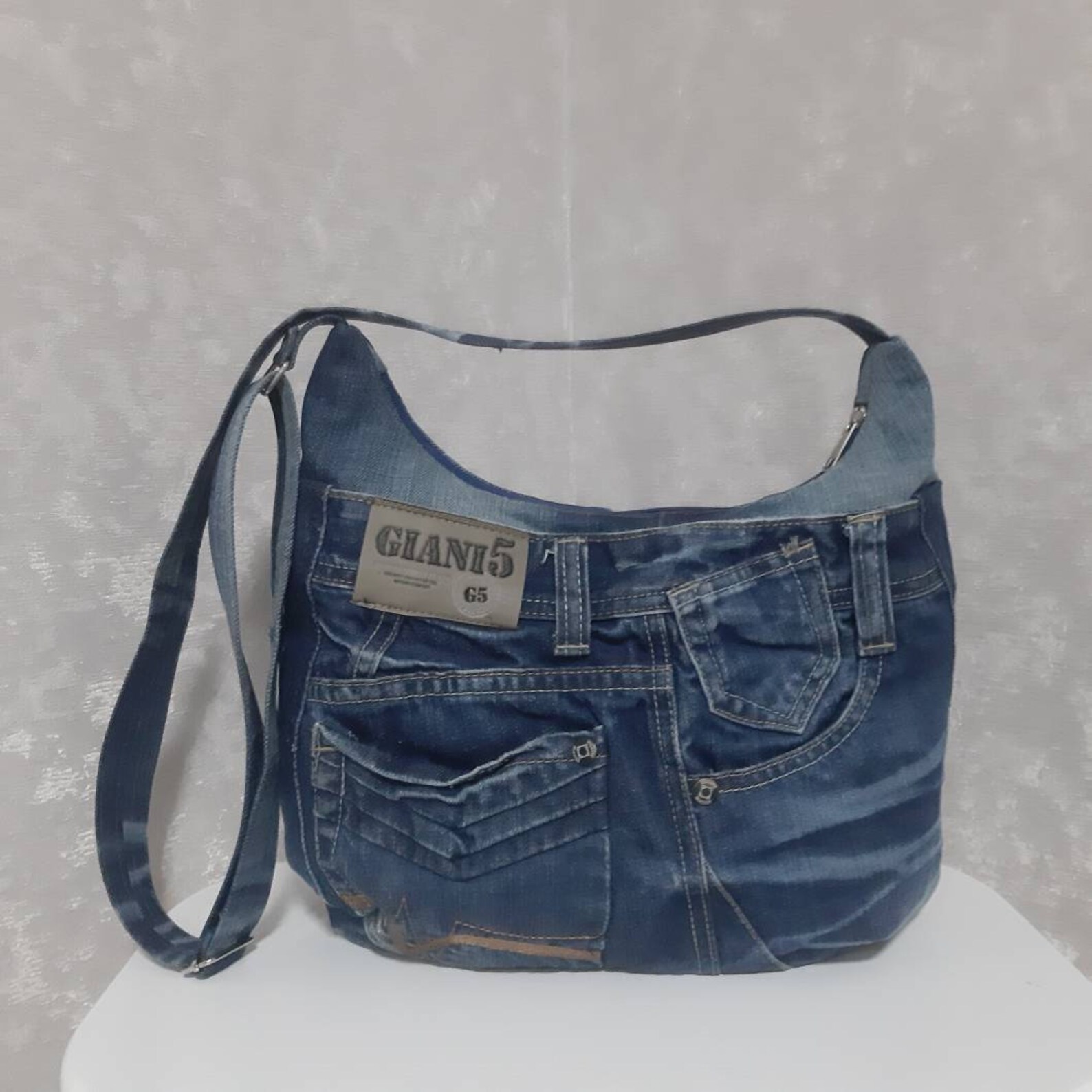 Crossbody Denim Bag Medium Size Jean Shoulder Bag Casual | Etsy