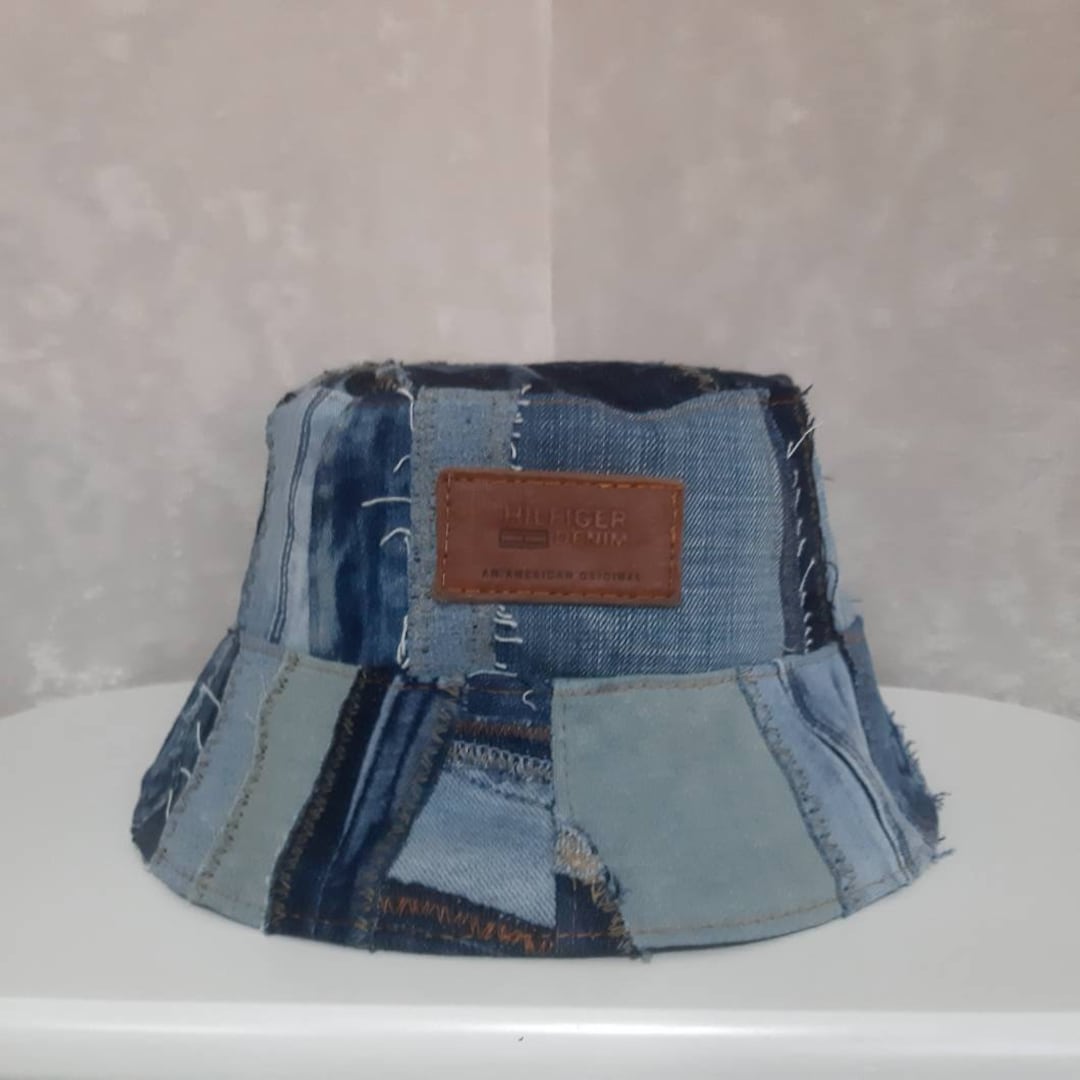 Unisex Denim Patchwork Hat 22 Boho Jean Hat in Street - Etsy