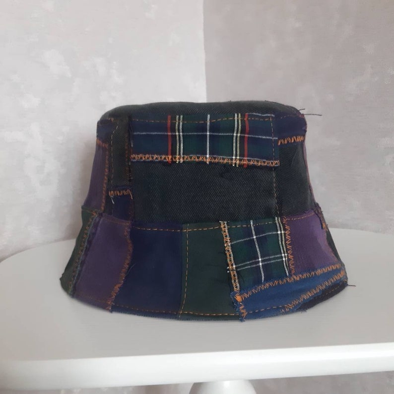 Denim Patchwork Hat 25 Boho Jean Hat in Street Fashion - Etsy