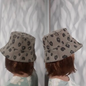 Casual Spotted Hat 23, Boho Beige Jean Hat in Street Fashion Style ...