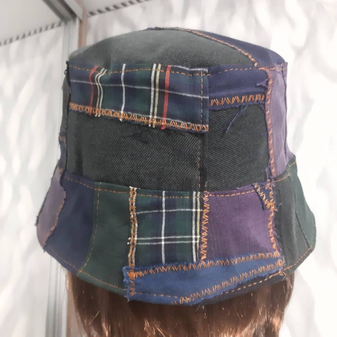 Denim Patchwork Hat 25 Boho Jean Hat in Street Fashion - Etsy