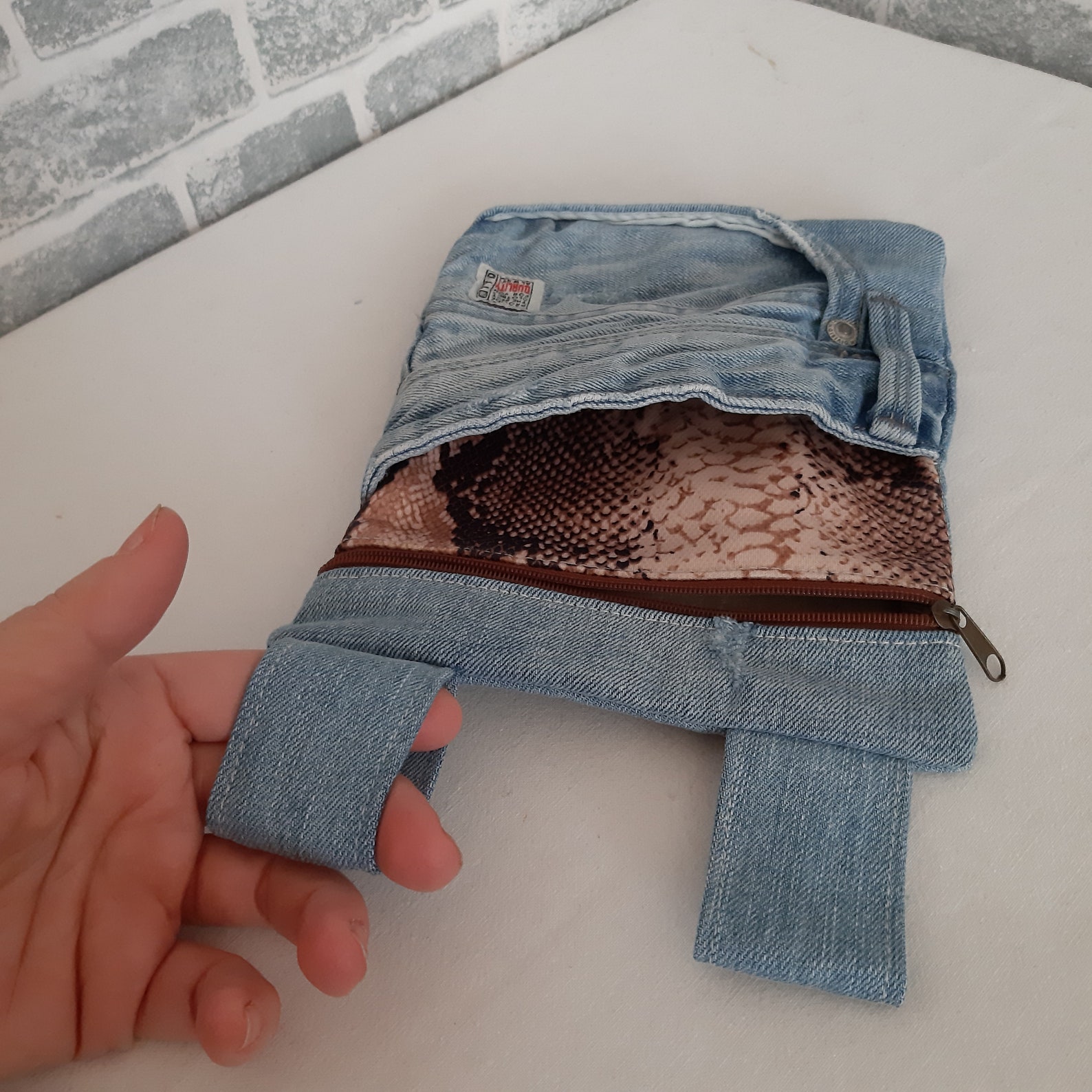 Gift set of denim bags for womens | Etsy