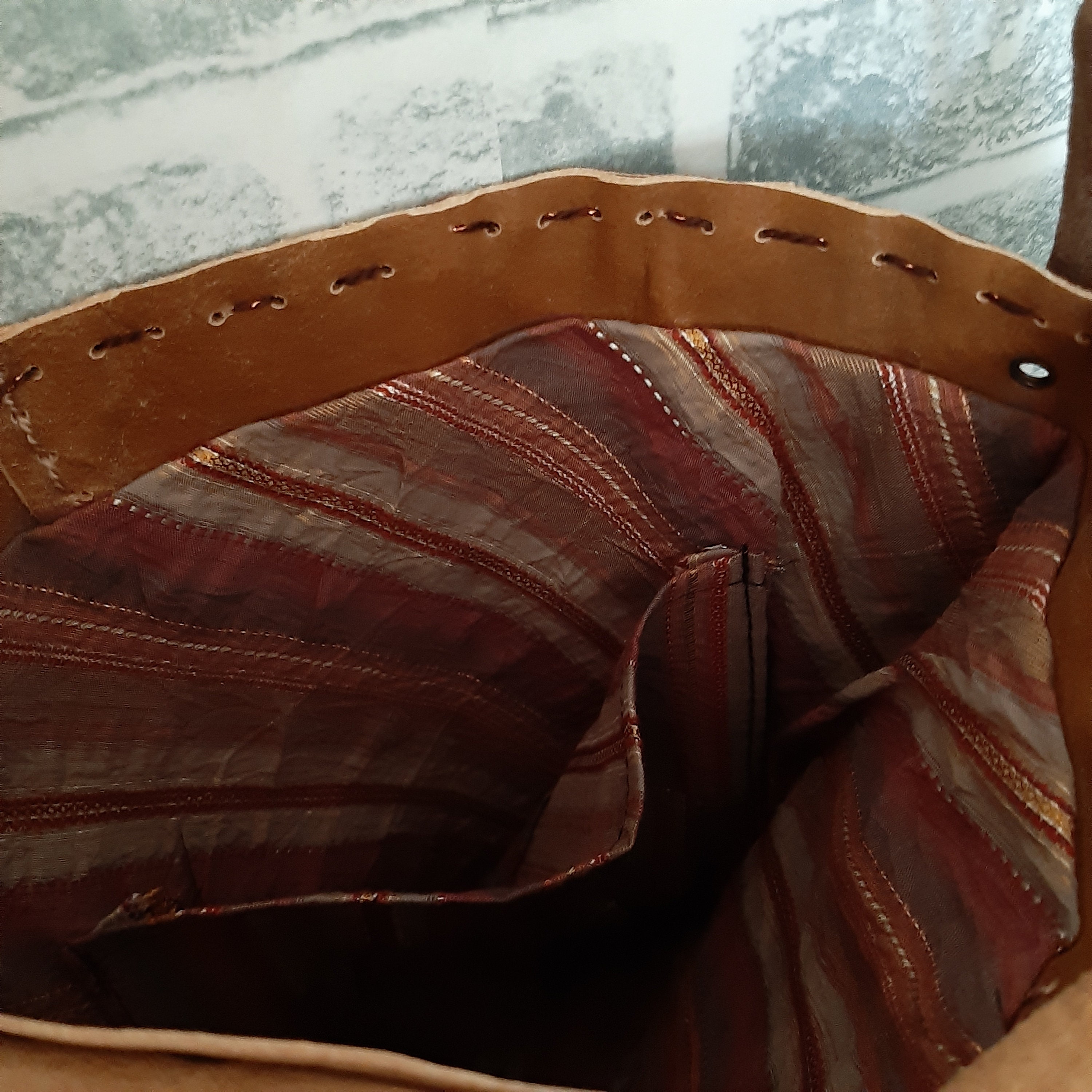 Patchwork Leather Romantic Messenger Bag With Embroidery - Etsy