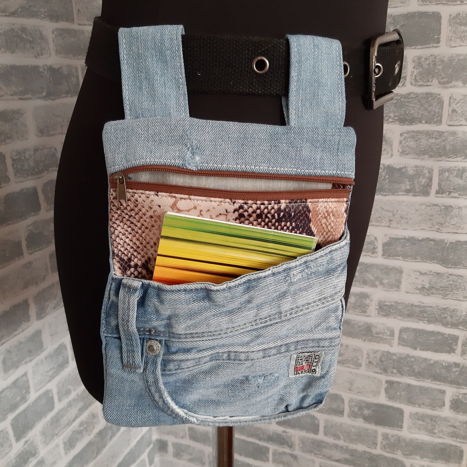 Gift set of denim bags for womens | Etsy