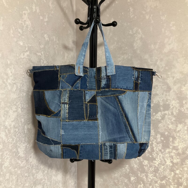 Large Denim Bag - Etsy
