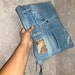 Casual Denim Clutch Bag Evening Clutch of Shabby Jeans With - Etsy