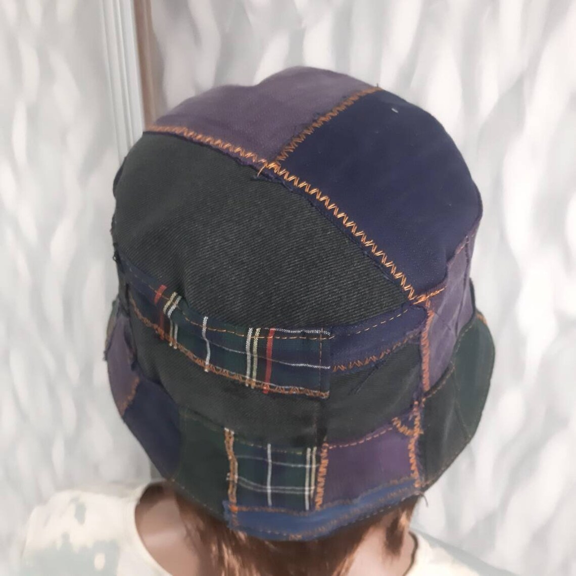 Denim Patchwork Hat 25 Boho Jean Hat in Street Fashion - Etsy