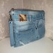 Casual Denim Clutch Bag Evening Clutch of Shabby Jeans With - Etsy
