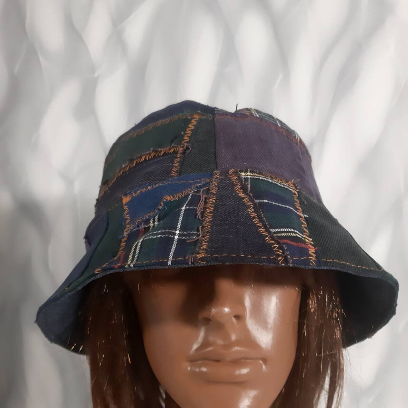 Denim Patchwork Hat 25 Boho Jean Hat in Street Fashion - Etsy