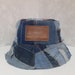 Denim Patchwork Hat 22, Boho Blue Jean Hat in Street Fashion Style ...