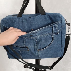 Denim Laptop Bag Casual Jean Bag for College Laptop Case of - Etsy