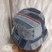 Denim Patchwork Hat 22, Boho Blue Jean Hat in Street Fashion Style ...