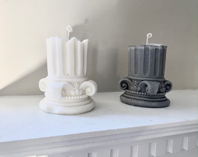 Antique Column Candle, Column Pillar Candle, Classic Candle - Etsy
