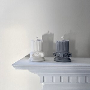 Antique Column Candle Column Pillar Candle Classic Candle - Etsy