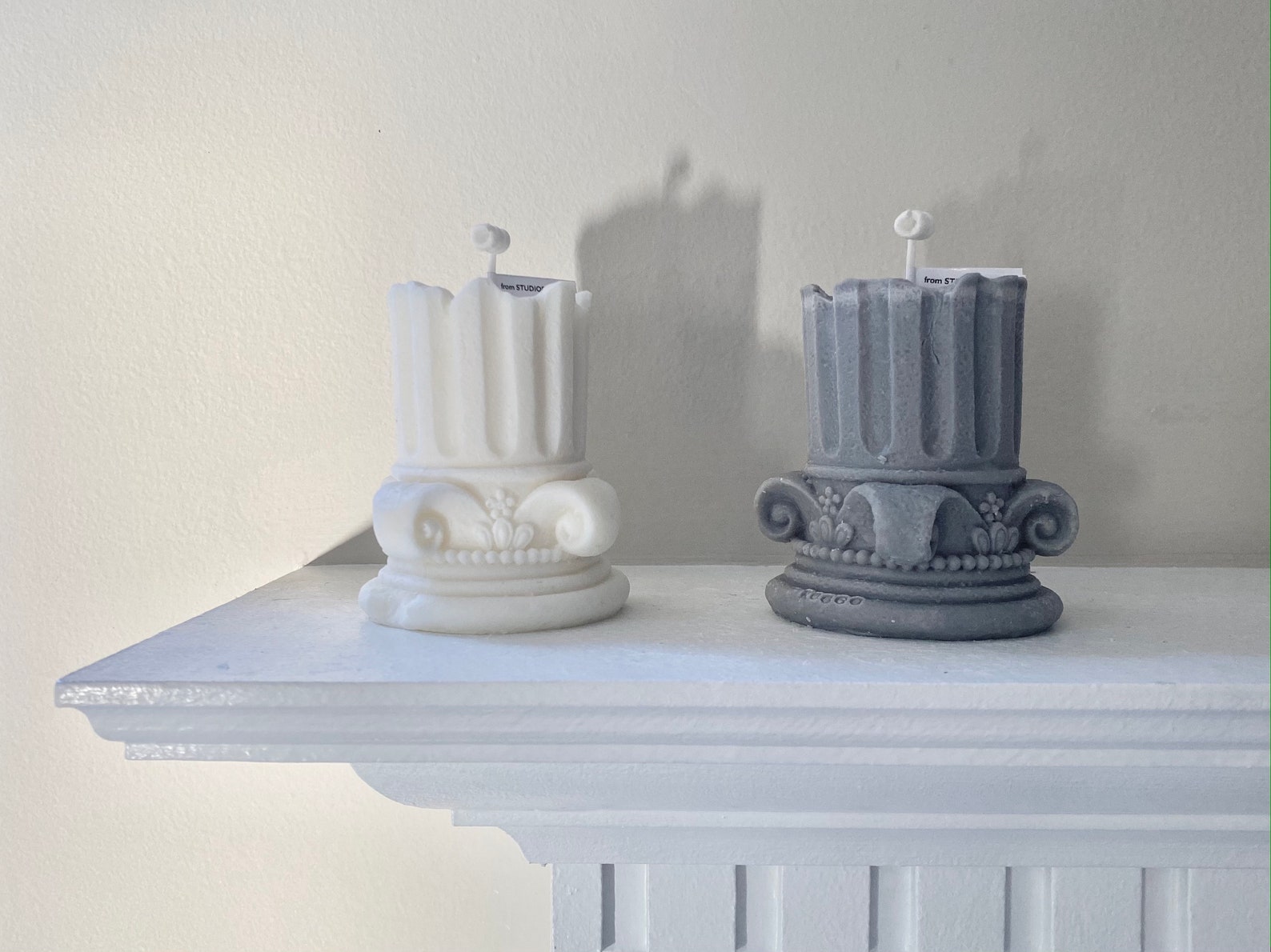 Antique Column Candle Column Pillar Candle Classic Candle - Etsy