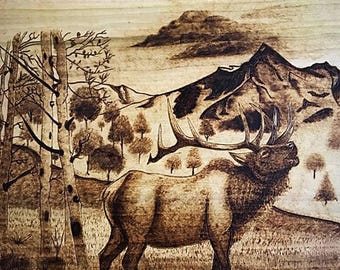 Pyrography art | Etsy