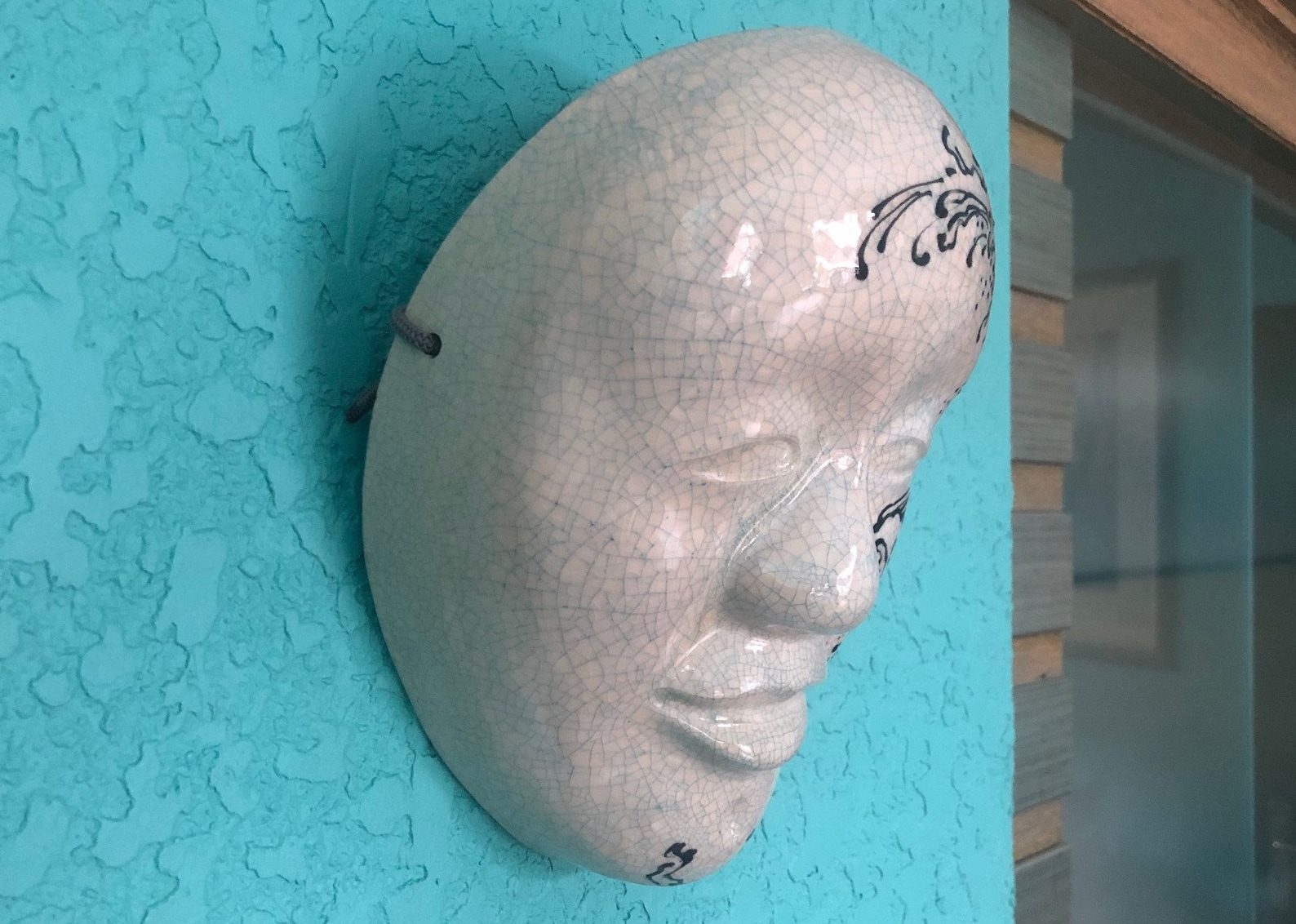 Hand-painted Ceramic mask DOJI mask Japanese ceramic mask | Etsy