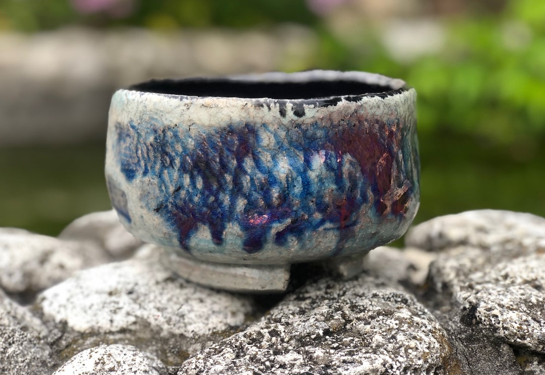 Traditional Japanese Tea Ceremony Bowl, RAKU Matcha Chawan, RAKU Matcha ...