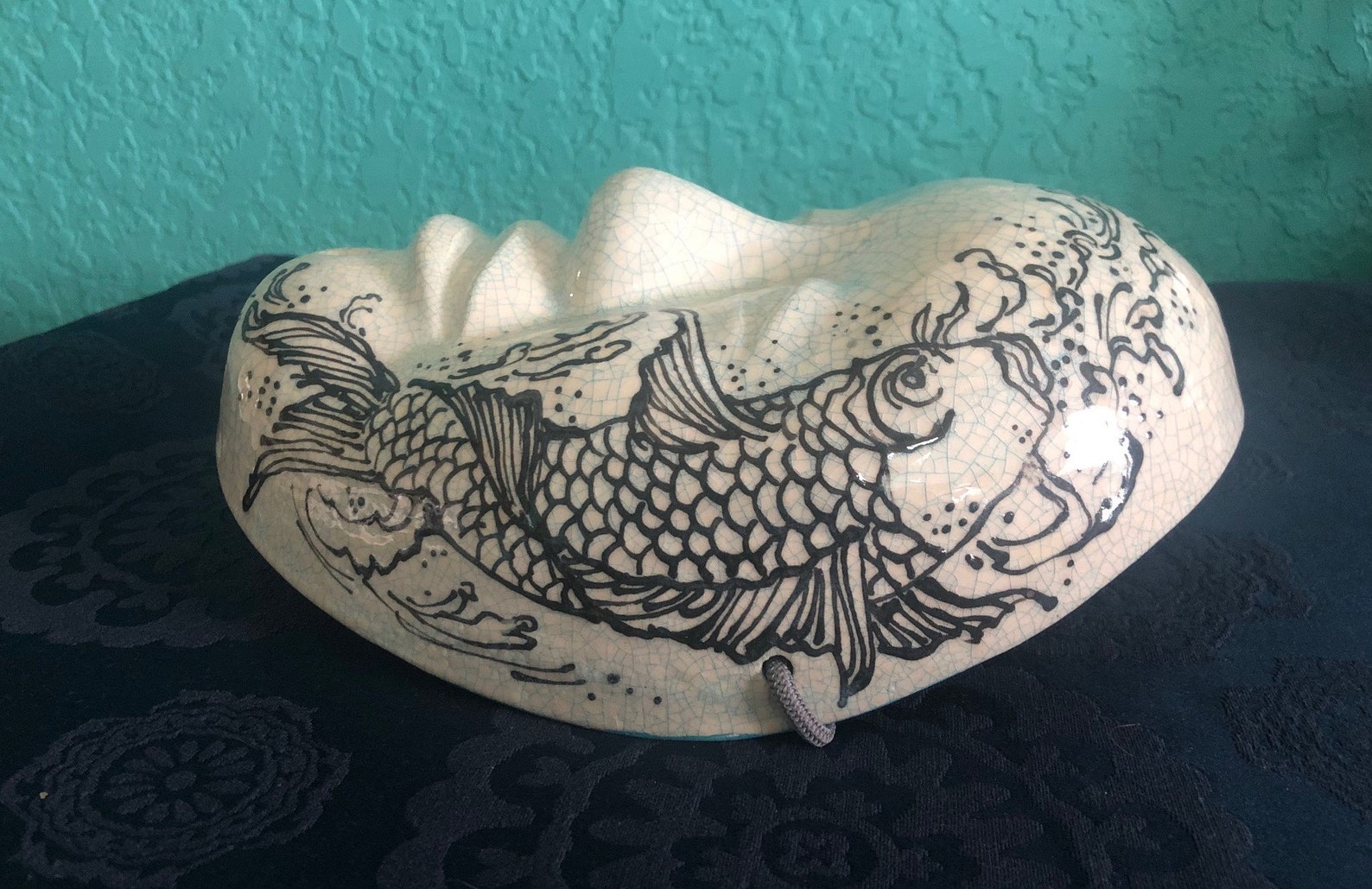 Hand-painted Ceramic Mask, DOJI Mask, Japanese Ceramic Mask, Wall Decor ...