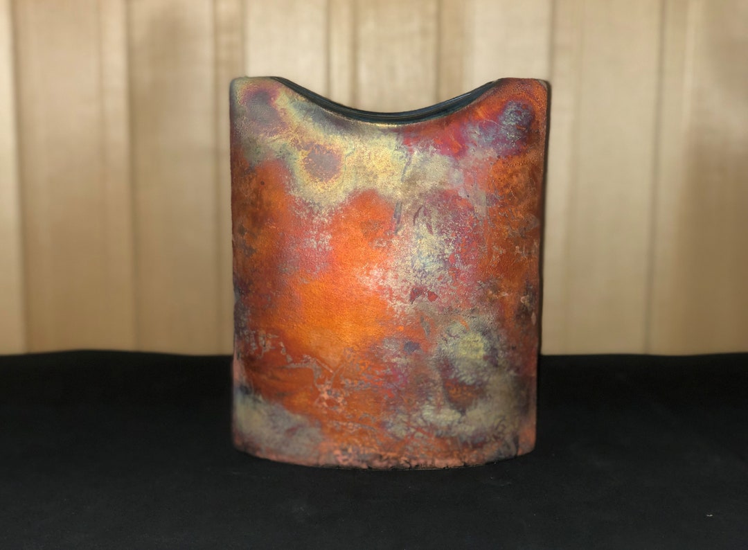 Wood-fired Ceramic Vase, Flower Vase, Raku Ceramic Vase - Etsy