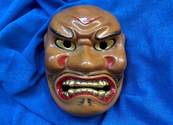 Ancient Japanese Shikami Masks