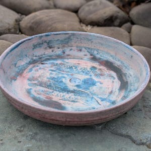 Large Ceramic Platter 11.4", Handmade Serving Platter - Etsy