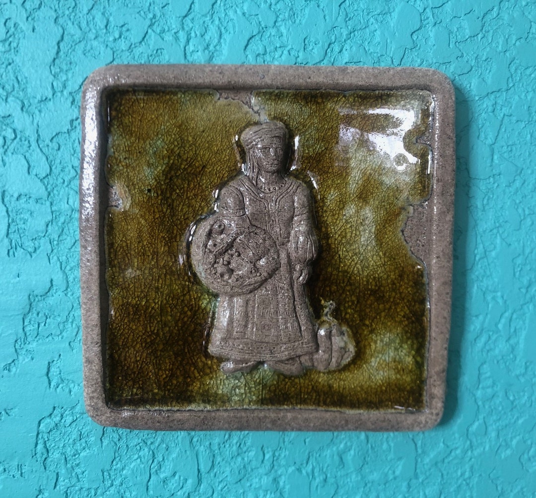 Ceramic Tile, Art Tile, Wall Art, Ukrainian Style Tile - Etsy