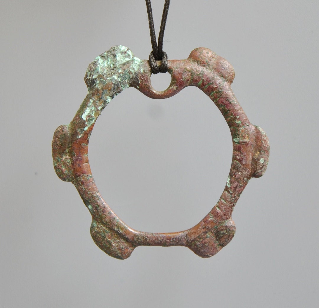 Ancient Celtic Large Ring Money Pendant / Antique Druid - Etsy