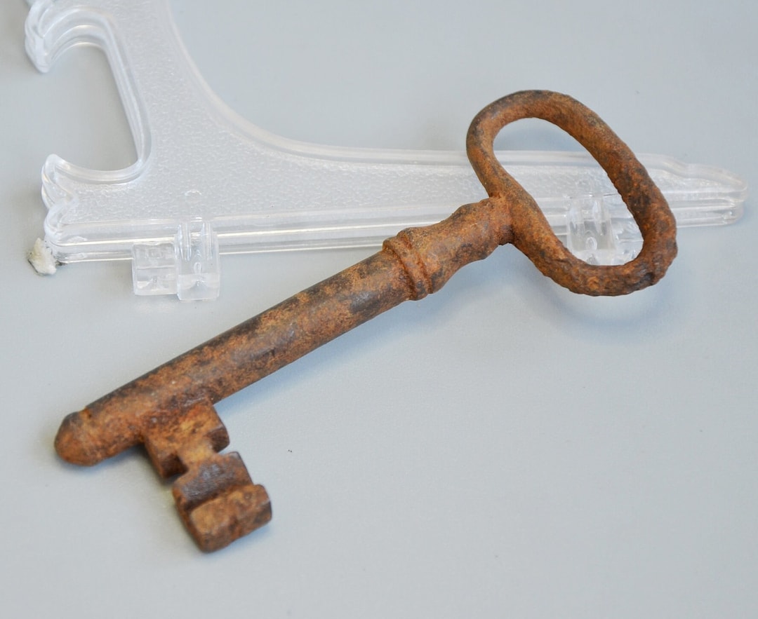 Large Ancient Medieval Iron Key. Vintage Key. Meieval Key. Middle Age ...