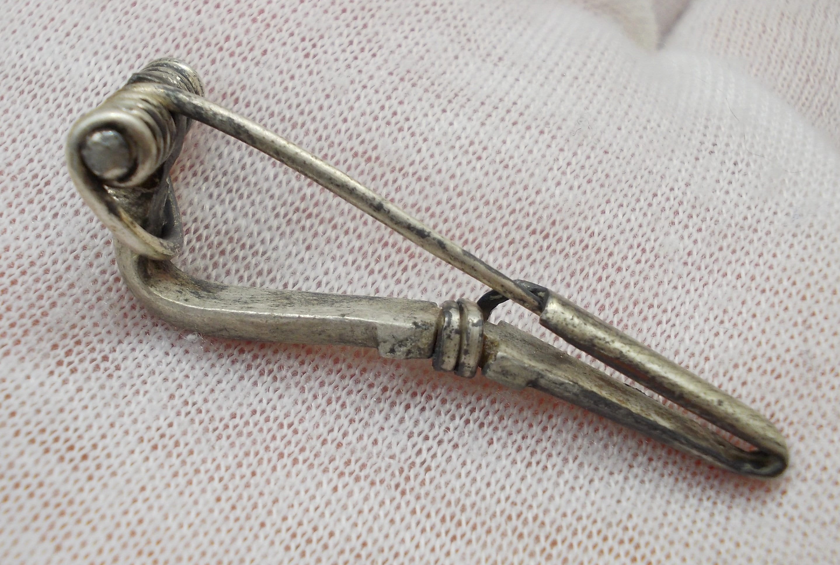 Ancient Roman silver Brooche. Roman Fibula. Ancient Brooche. | Etsy