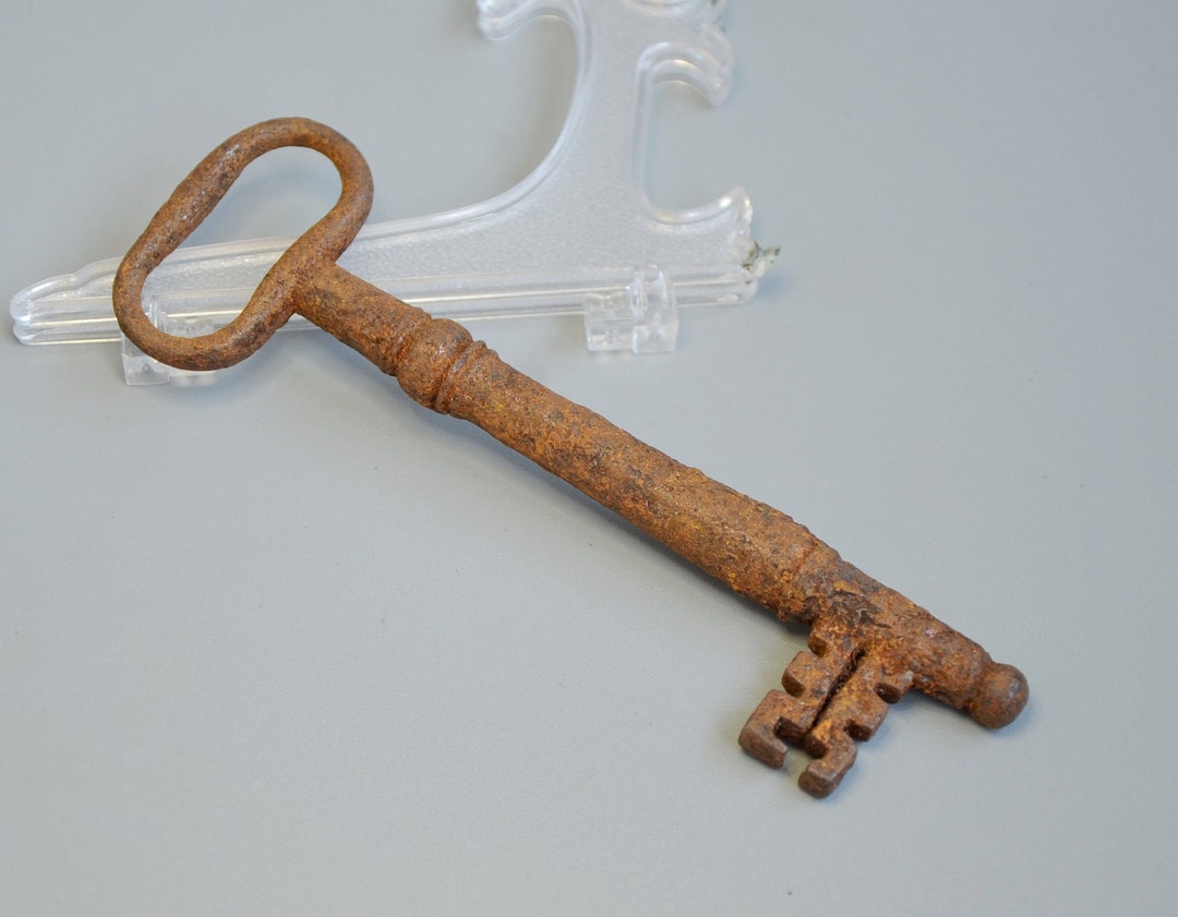 Large Ancient Medieval Iron Key. Vintage Key. Meieval Key. Middle Age ...