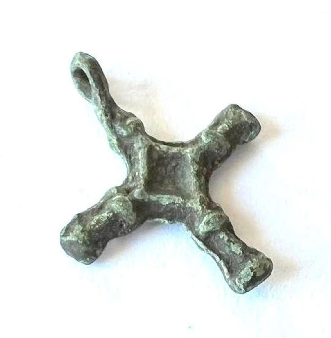 Ancient Medieval Bronze Viking Cross. Byzantine Artifact. Medieval ...