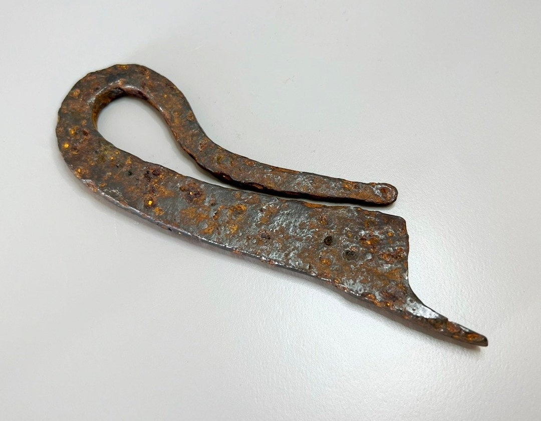Ancient Iron Fire Striker Viking Era 10th 12th Century. Viking Artifact ...