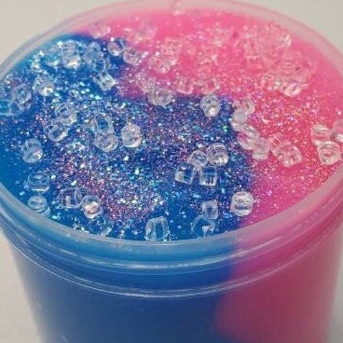 Cotton Candy Sugared Icee Jelly Slime Thick Stretchy Stress | Etsy