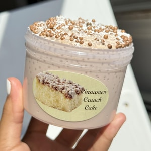 Cinnamon Crunch Cake White Glue Slushee Bead Slime Scented Kawaii ...