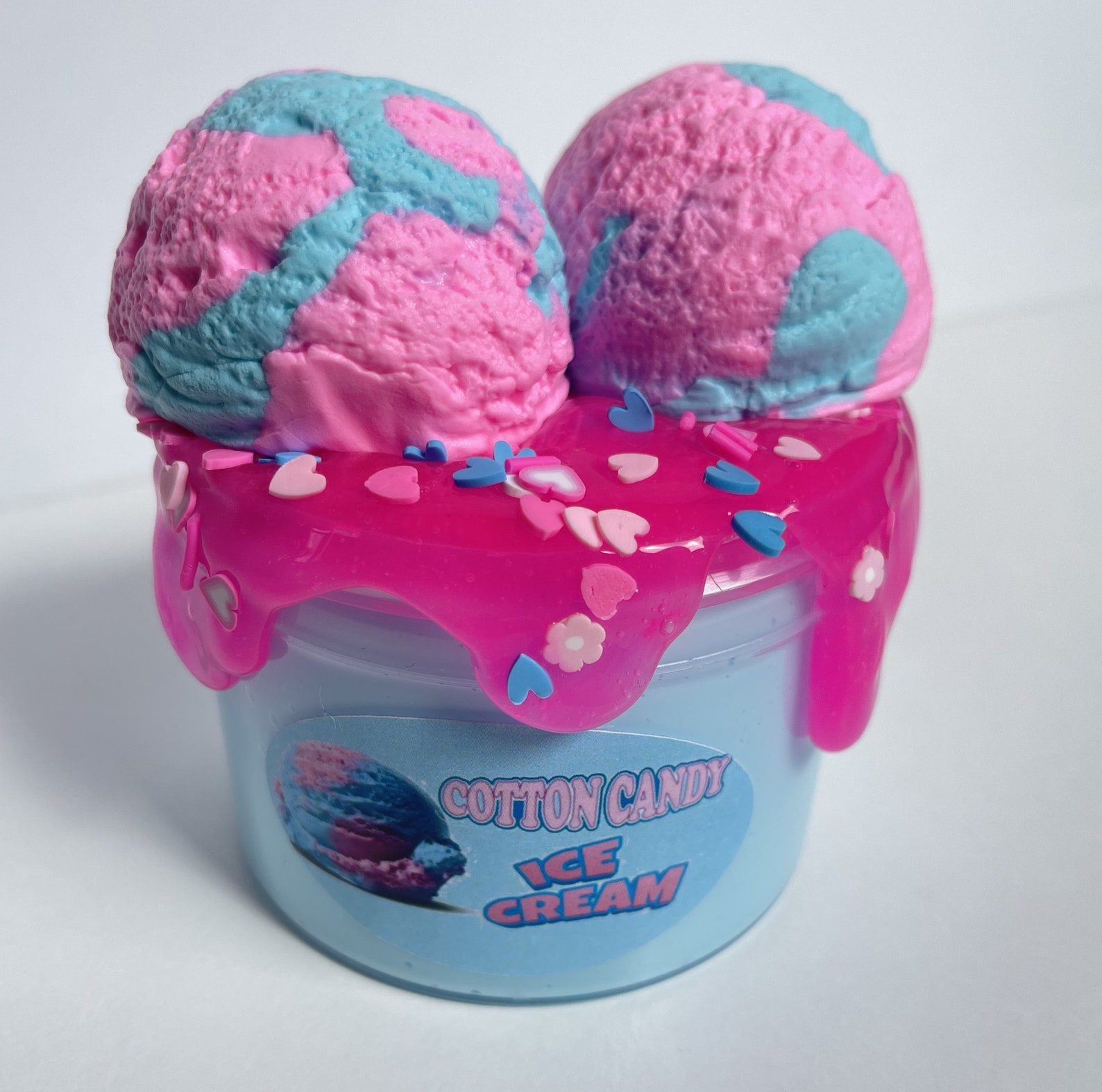 Kit de slime casero con helado de algodón de azúcar: slime espeso y ...