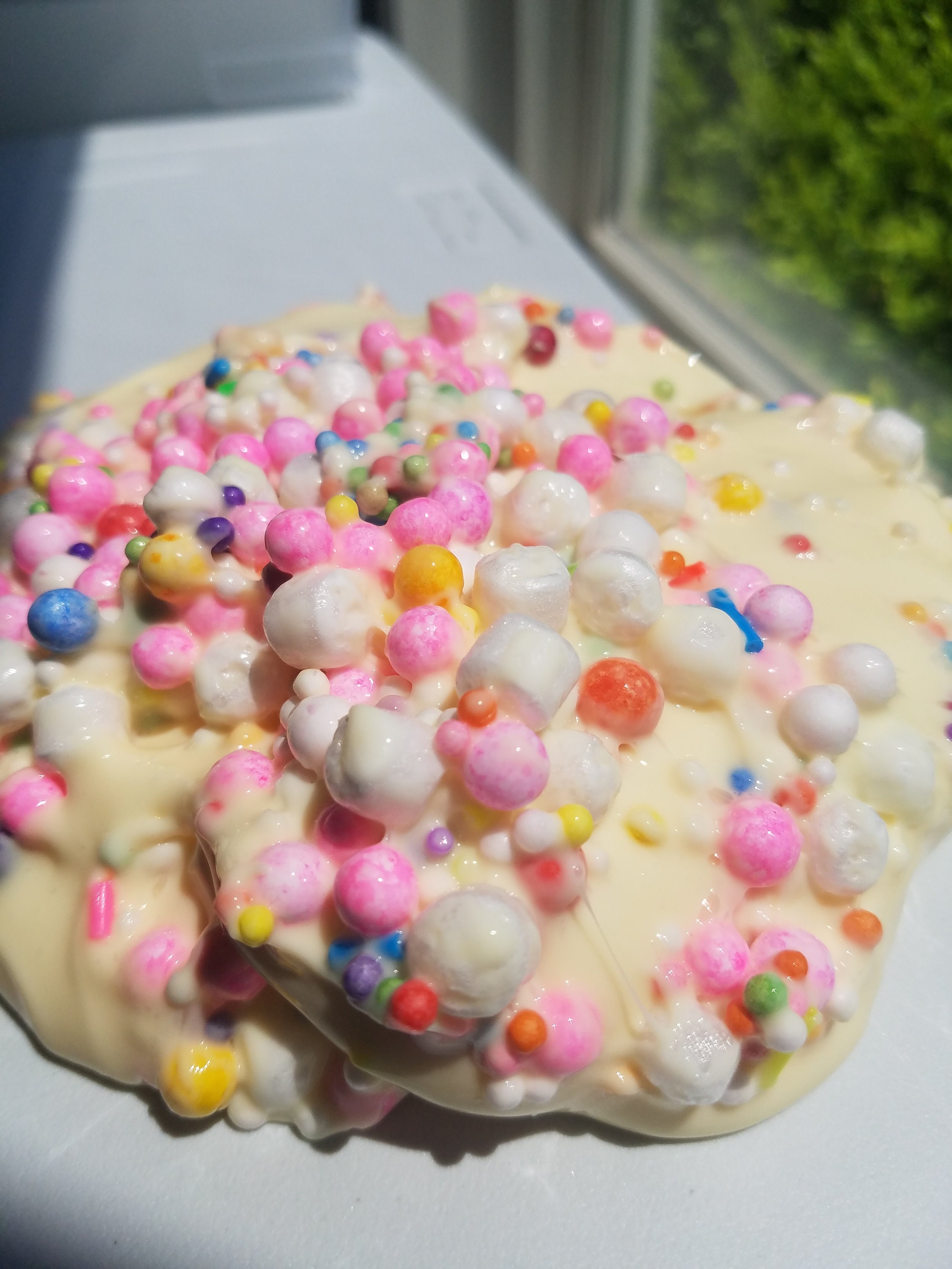 Banana Funfetti Slime / Thick Glossy Scented Foambeads Kawaii - Etsy