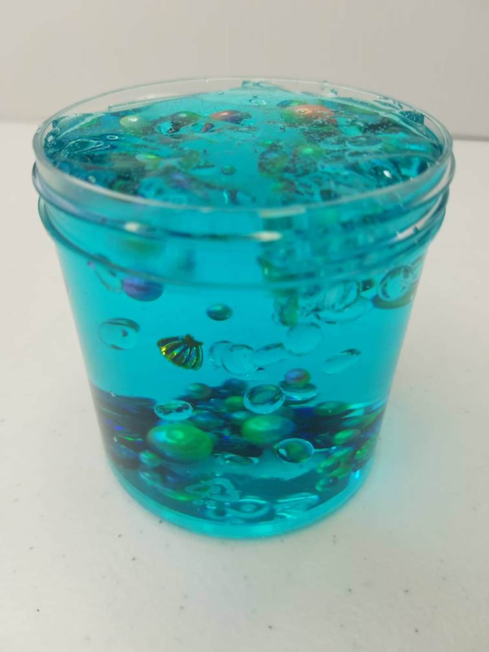Atlantis Clear Slime / kawaii seashell glitter / unscented / | Etsy