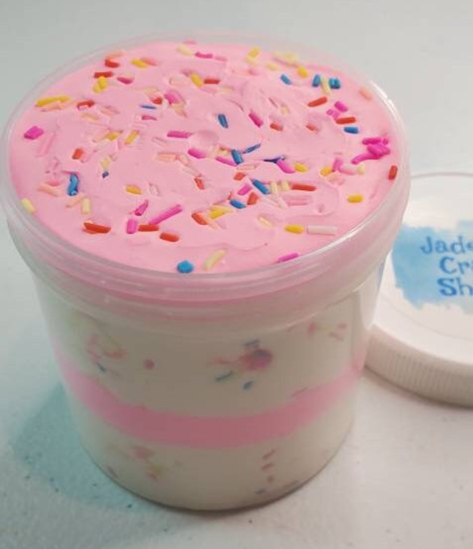 A Slice of Cake Cloud Creme Slime Scented Birthday Cake Kawaii - Etsy