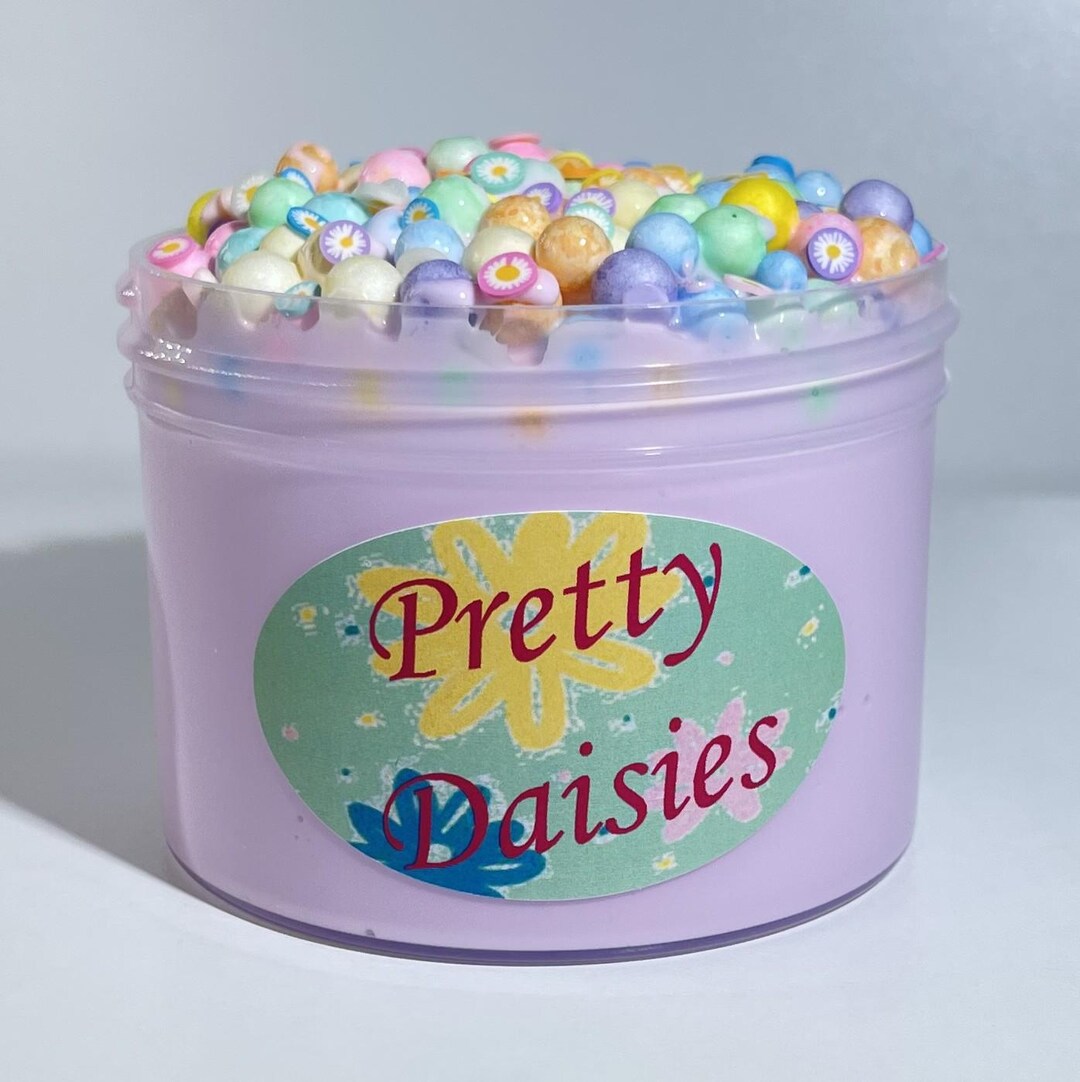 Pretty Daisies Slime: Vanilla Honeysuckle Scented Foam Bead Slime - Etsy