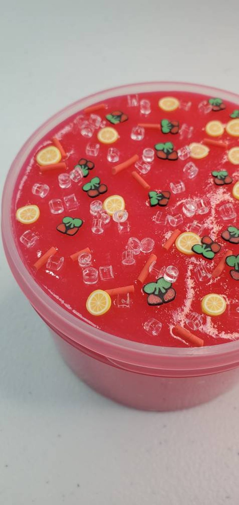 Cherry Lemonade Jelly Slime Scented Fluffy Slime Inflating | Etsy