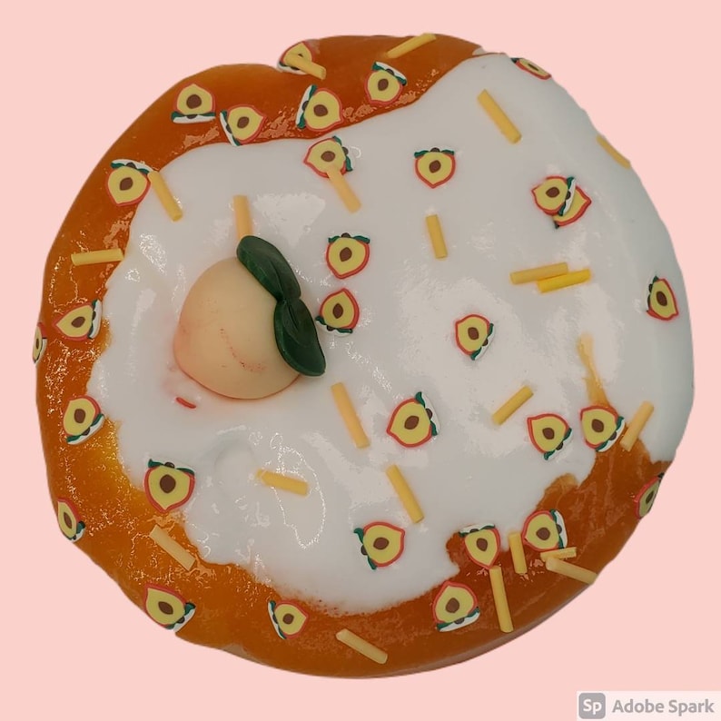 Peach Icee With Custard Slime Jelly Slime Butter Slime Scented Fluffy ...