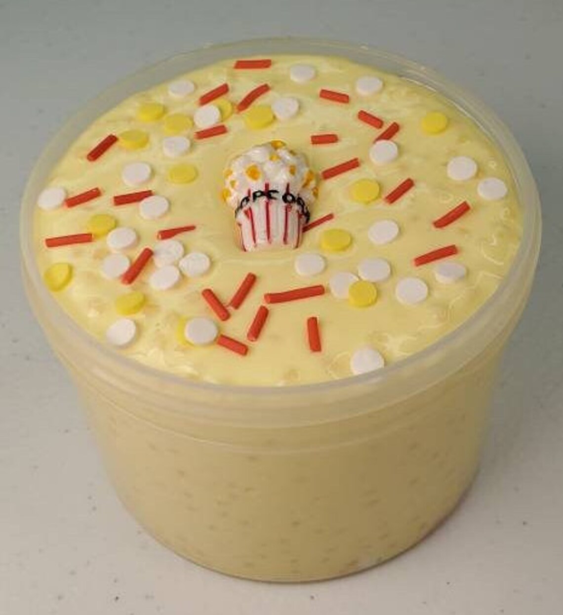 Popping Corn White Glue Slushee Slime Scented Slime Crunchy - Etsy