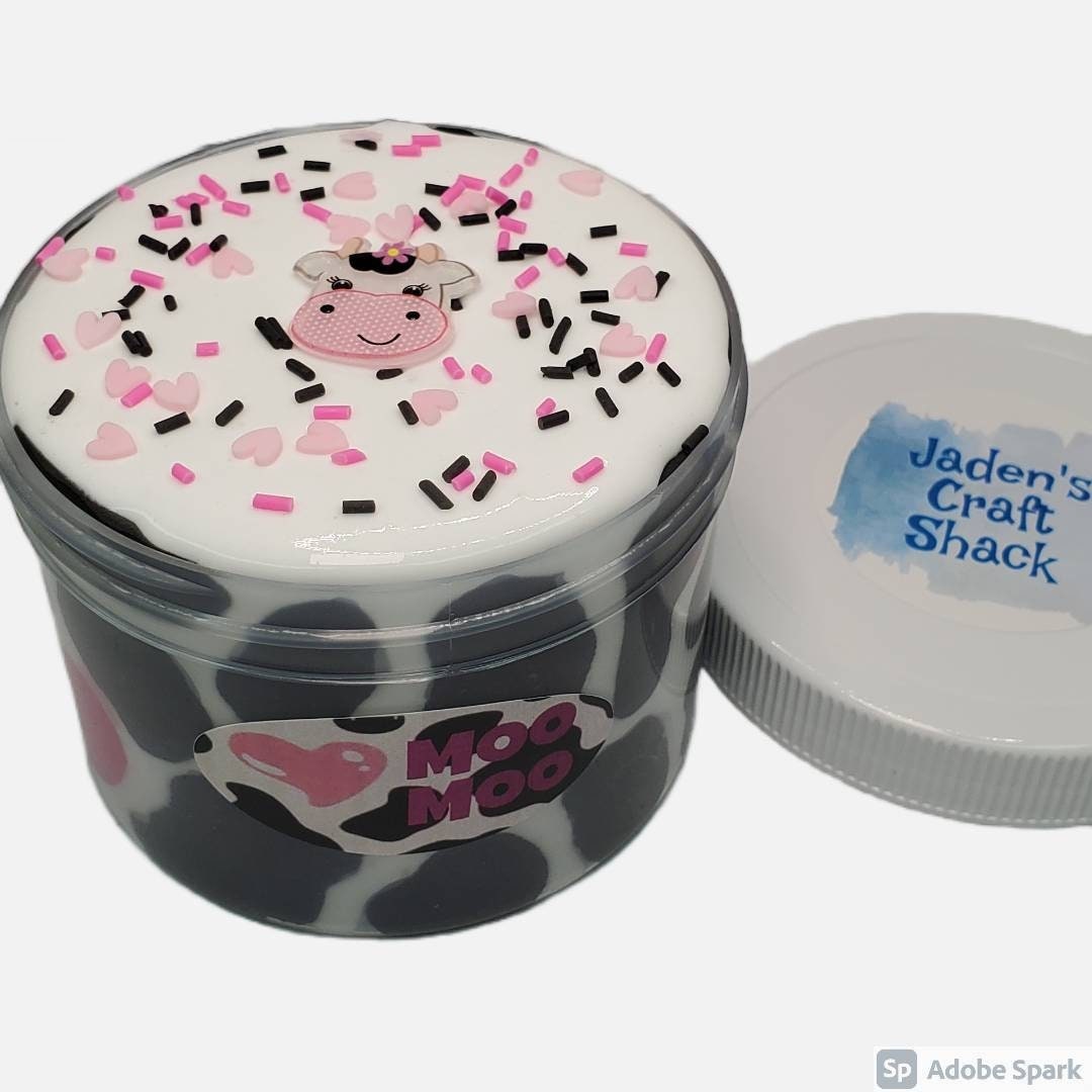 Moomoo DIY Thick and Glossy With Clay Scented Slime Asmr Stress Relief ...