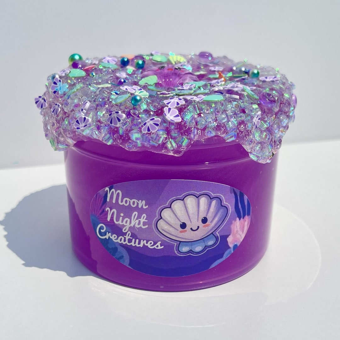 Moon Night Creatures Clear Slime - Etsy